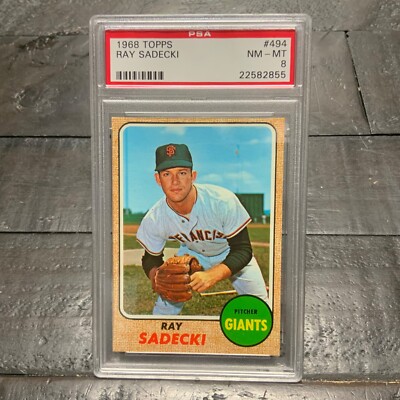 1968 Topps Ray Sadecki #494 *Giants* PSA 8 NM-MT | eBay