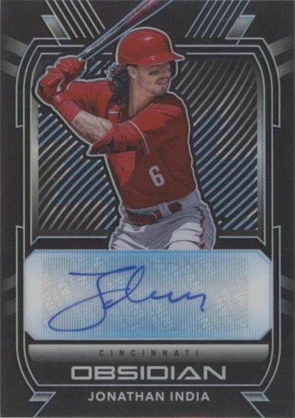 2021 Panini Chronicles - Obsidian Autographs #O-JI Jonathan India (AU ...