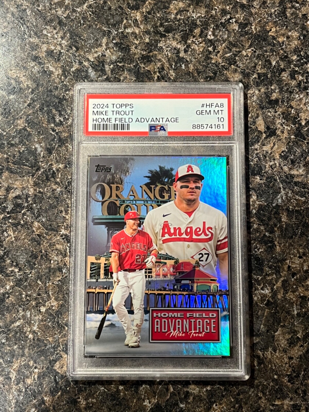 Mike Trout 2024 Topps #HFA-8 Home Field Advantage /(SSP) PSA 10 Price ...