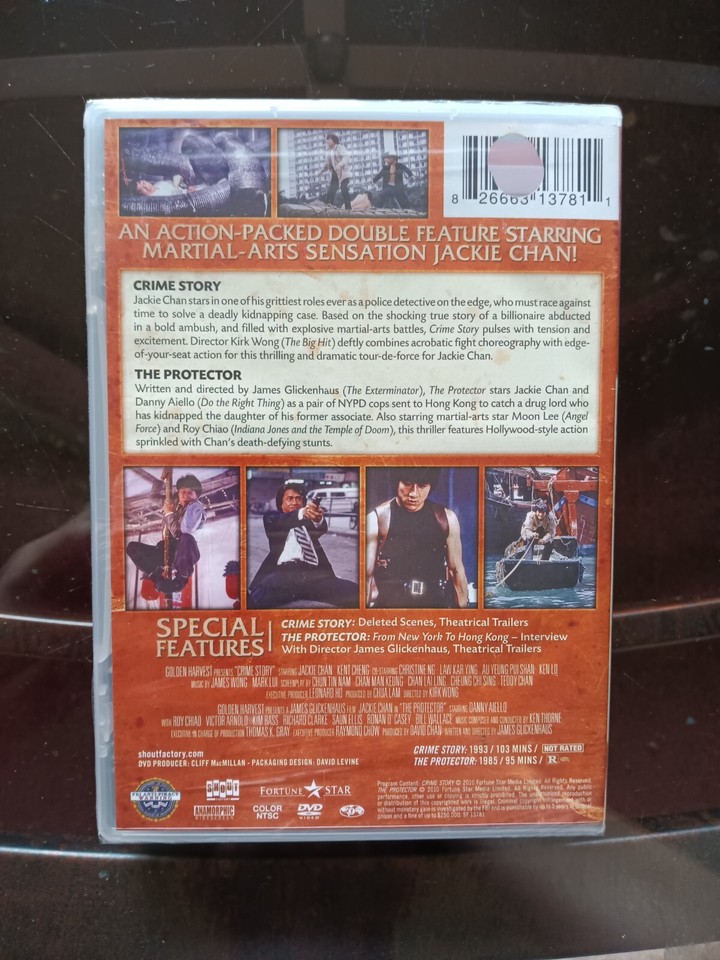 Jackie Chan Double Feature: Crime Story/The Protector (DVD, 2013) NEW ...