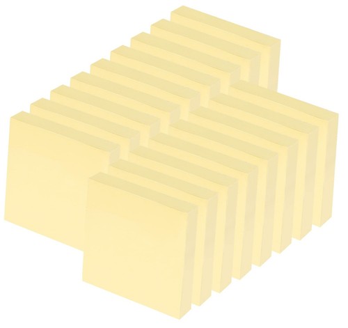 2400 pcs Yellow Sticky Note, 3 x 3 Yellow Note Pads, Strong Adhesive ...