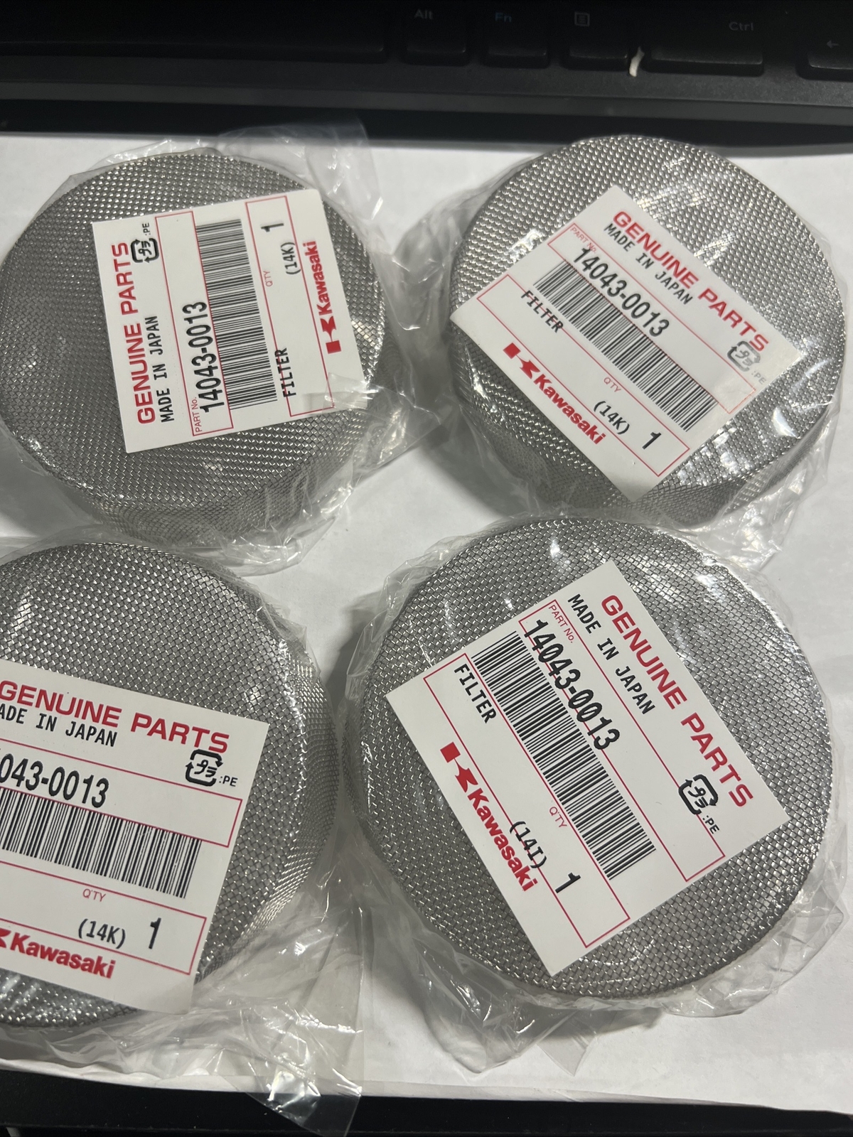 Genuine Kawasaki Filter PN 14043-0013 QUANTITY 4 | eBay