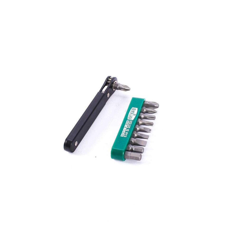 10in1 Mini Right Angle Offset Hand Ratchet Screwdriver Ratcheting ...