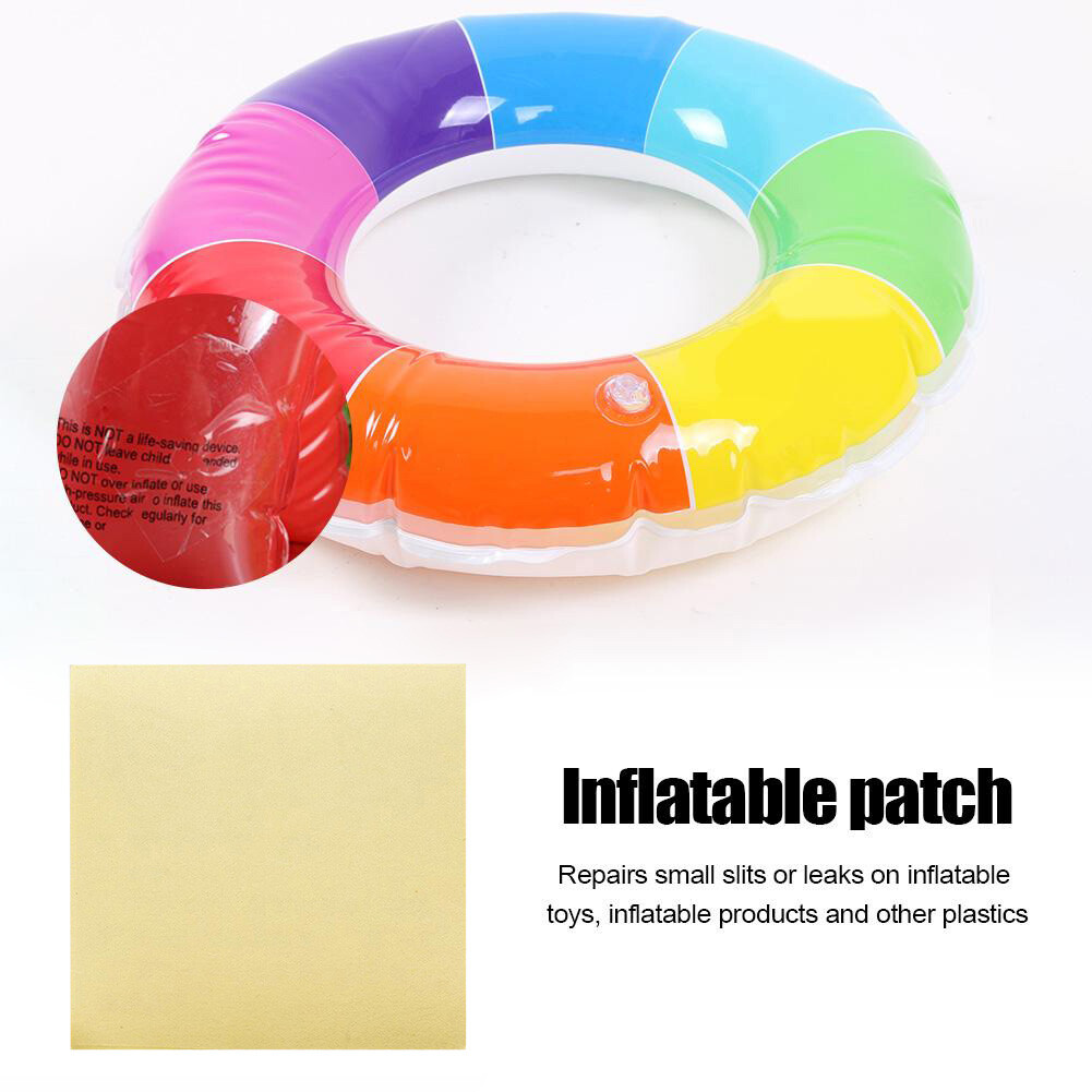 10pcs/set Yellow PVC Puncture Repair Patch Glue Kits Awnings Waterproof ...