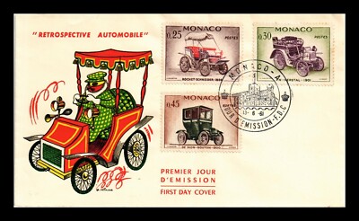 Dr Jim Stamps Monaco First Day Cover 3v Set Antique Automobiles 1961 | eBay
