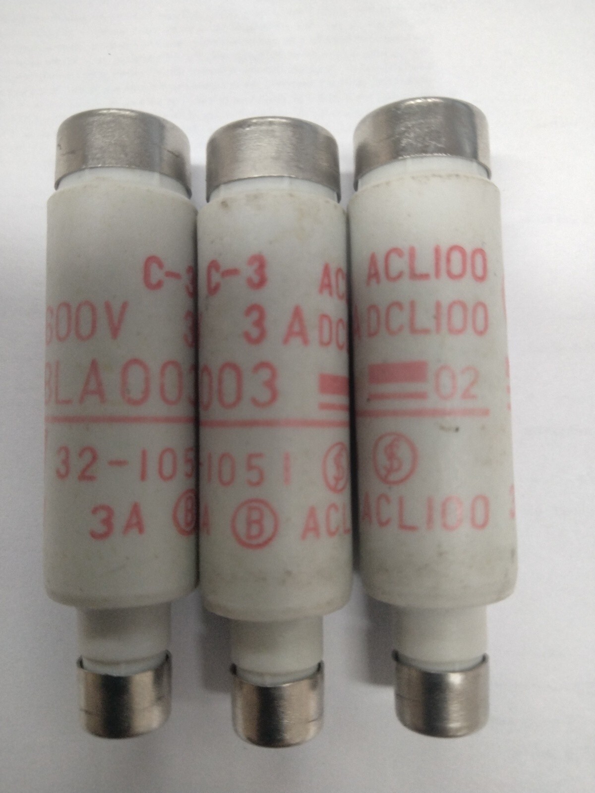 Lot Of 3 New Fuji Electric BLA003 Fuses ACL100 | eBay