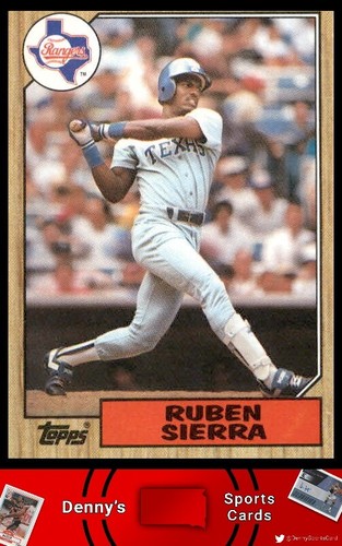 1987 Topps #261 Ruben Sierra Texas Rangers Baseball Card | eBay