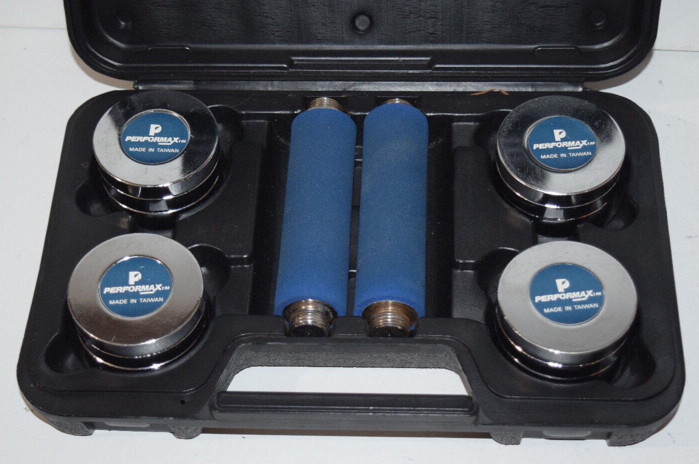 Performax Chrome Dumbbells Exercise Weight Set Adjustable 3lbs 4lbs ...