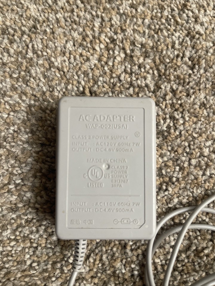 Official OEM Nintendo WAP-002 DSi XL 3DS AC Adapter Charger Power ...