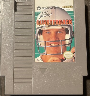 John Elways Quarterback Nintendo NES Game NFL Football 1985 Classic ...