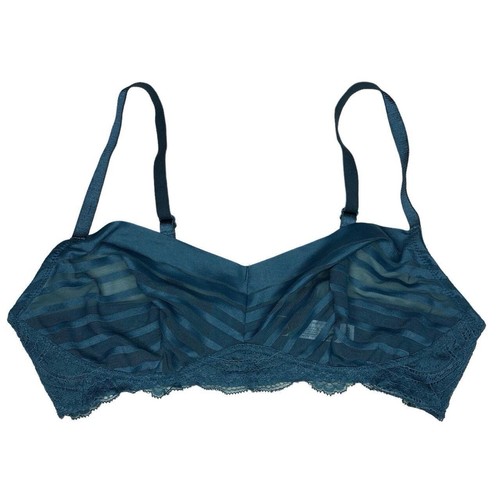 Adore Me 36DD Ocean Blue Nicolette Unlined Sheer Wireless Bra | eBay