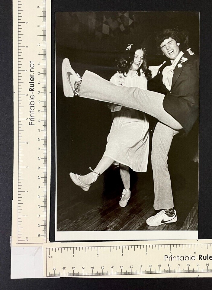 1981 Golden High School Denver CO Prom Dance Teen Couple Vintage Press ...