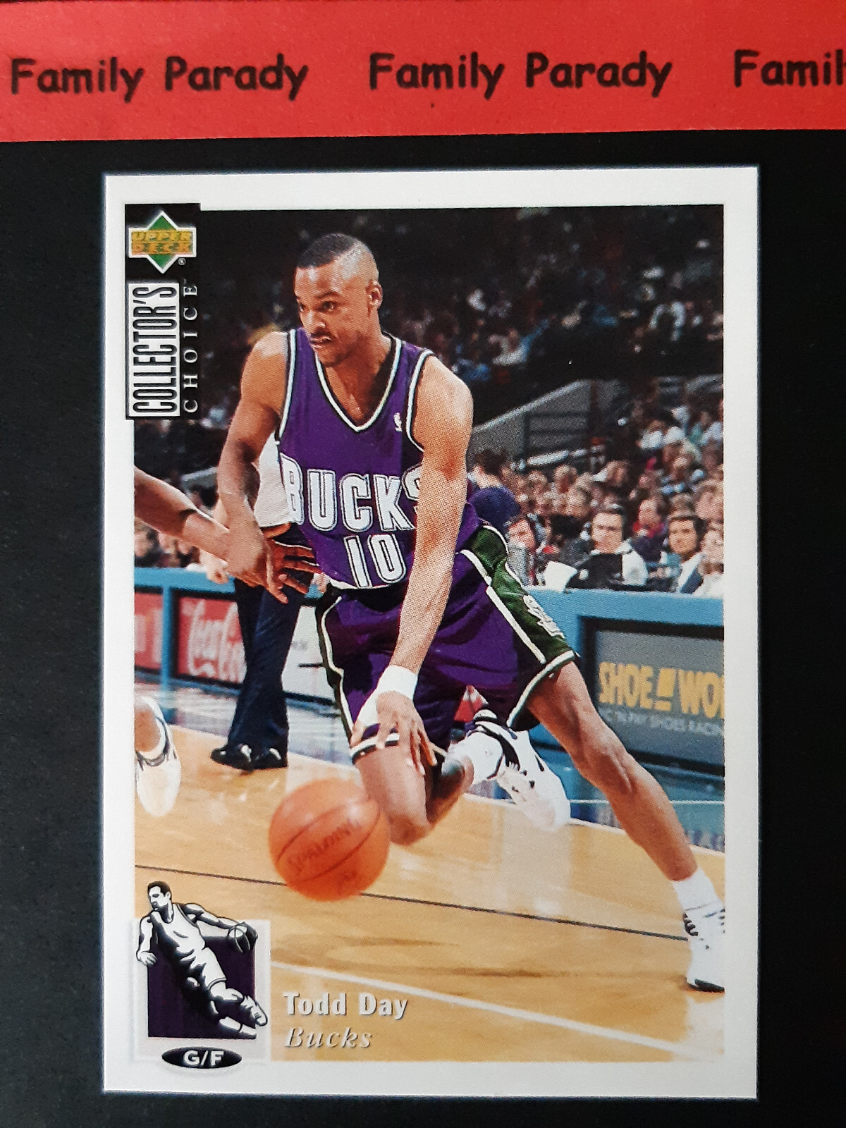 Upper Deck NBA Basketball 95-96 stickers Todd Day 151 Milwaukee Bucks ...