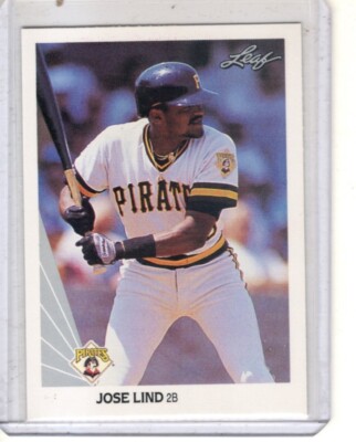 1990 Leaf - #77 Jose Lind Pittsburgh Pirates baseball card | eBay