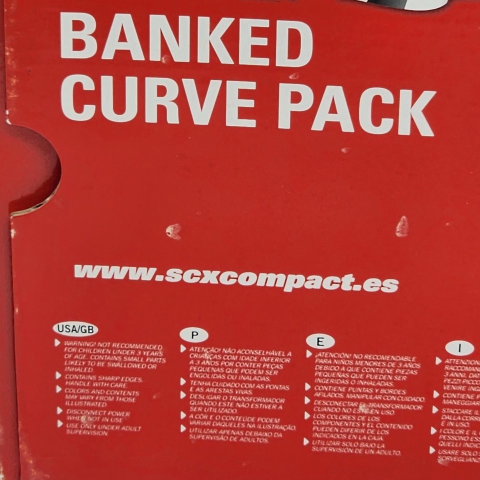 SCX Digital Banked Curve Set Track Addition 2 Sets In One Box | eBay