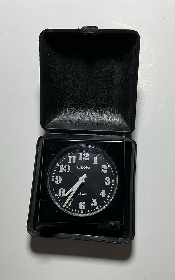 Europa 1 Jewel Travel Alarm Clock Made In Germany Works | eBay