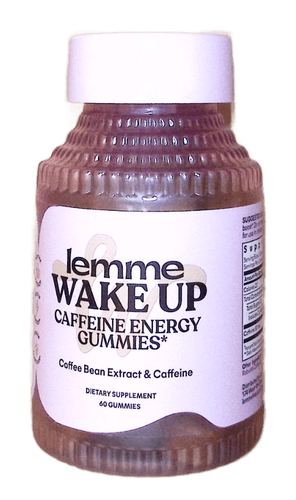Lemme Wake Up Caffeine Energy Gummies Coffee Bean Extract & Caffeine 60 ...