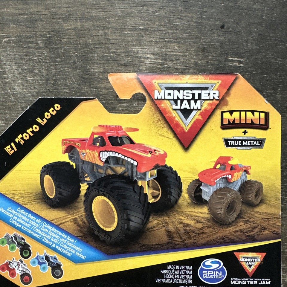 Spin Master Monster Jam El Toro Loco With Mini Me El Toro Loco Truck | eBay
