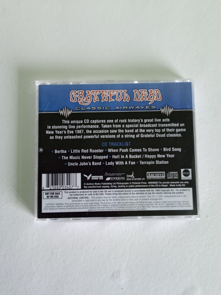 GRATEFUL DEAD Classic Airwaves LIVE NEW YEAR'S EVE 1987 CD | eBay