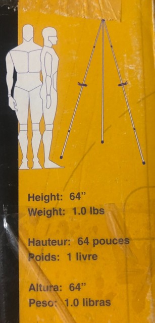 Boone 6410 Metal Compact Travel Self Setting Easel Black Steel ...