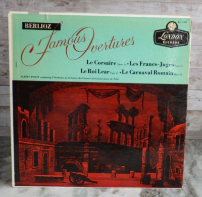 BERLIOZ FAMOUS OVERTURES Albert Wolff conducting The Paris Cons. Orch ...
