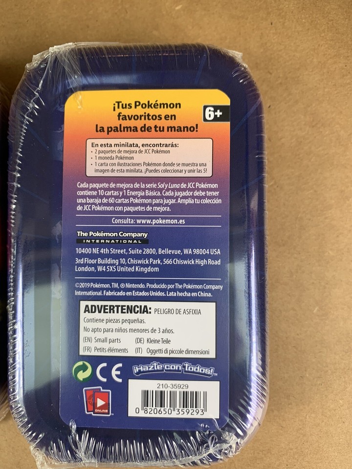 Pokemon TCG Spanish Kanto Power MEW PSYDUCK Mini Tin XY Evolutions ...