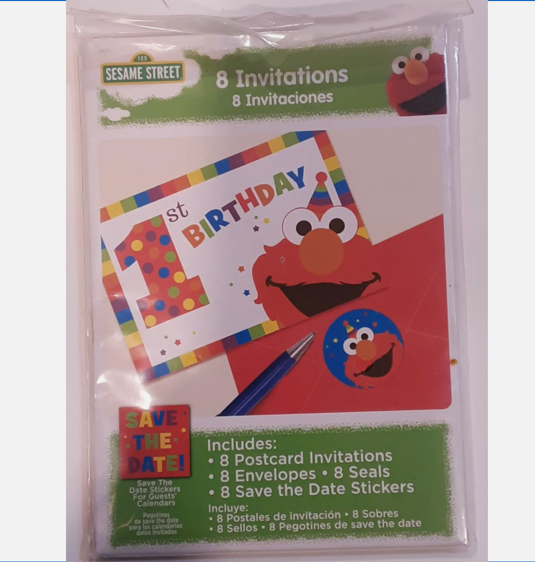 Elmo 1st Birthday Invitations Printable