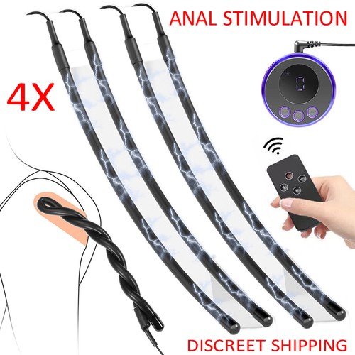 Male Electric E-Stim Anal Prostate Shock Massager G-spot Anal ...