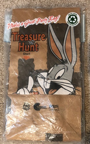 Bugs Bunny Looney Tunes Brown Paper Sacks Lunch Bags Treasure Hunt ...
