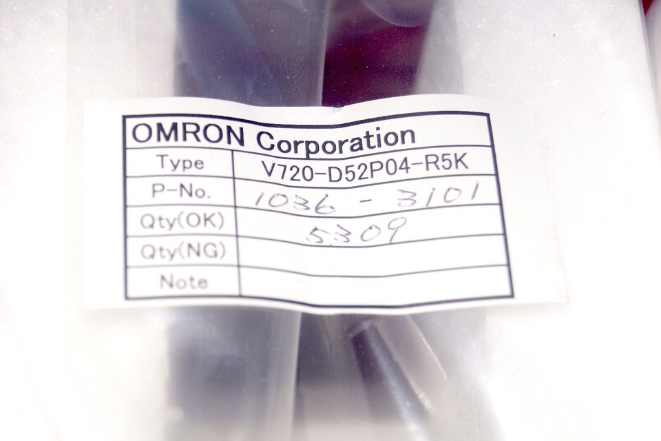 1X new reel OMRON V720-D52P04-R5K , RFID TAG REEL OF 5309 tags in OEM ...