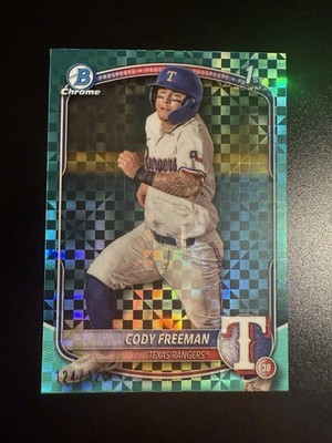 2025 Bowman Chrome Prospects Cody Freeman RC AQUA X-Fractor /125 | eBay