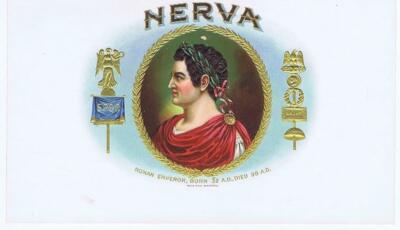 Nerva Roman Emperor Schlegel archival original Inner cigar box label | eBay