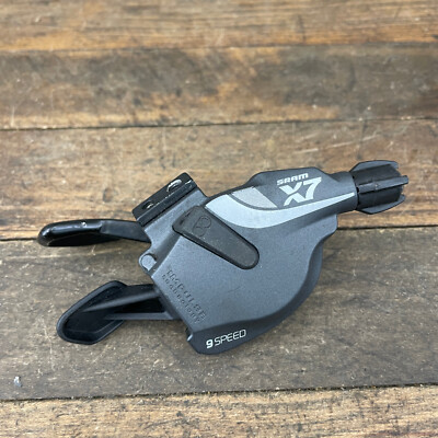 SRAM X7 RIGHT Shifter 9 Speed 9s Impulse Technology Trigger Pod Black X ...