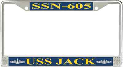 USS Jack SSN-605 Enlisted License Plate Frame - American Made - Veteran ...