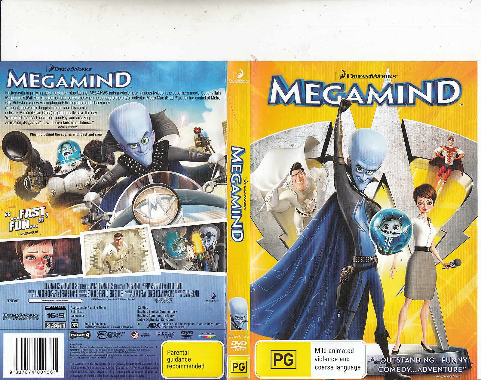 Megamind Dvd Cover Art