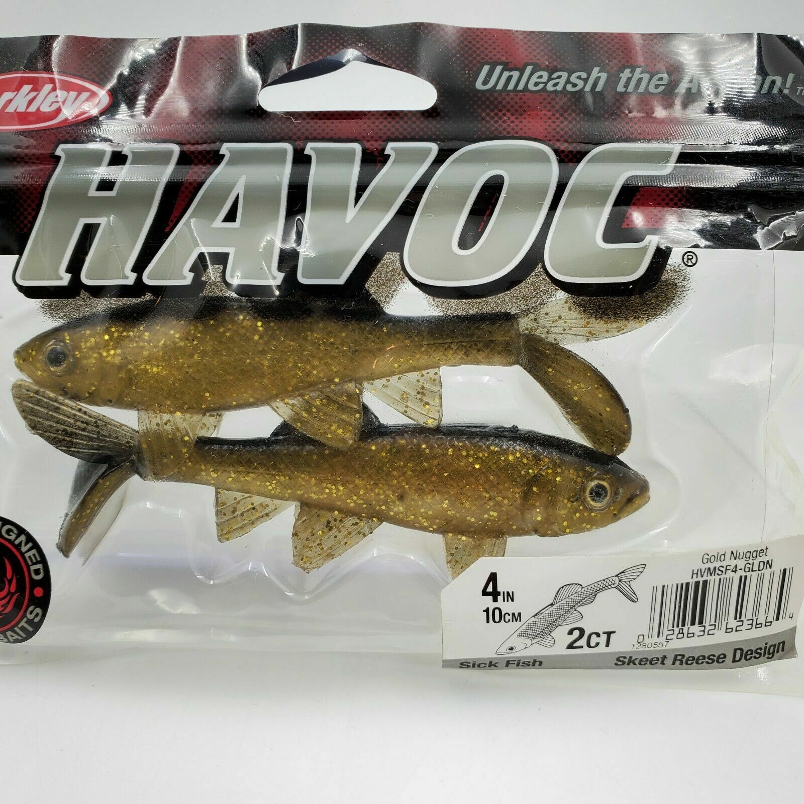 Berkley Havoc 4" Sick Fish Skeet Reese Design You Choose Color 2 Count ...