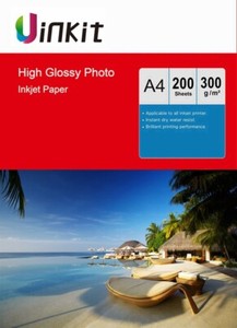 A4 300Gsm High Glossy Photo Paper Inkjet Paper Printer Uinkit Print ...