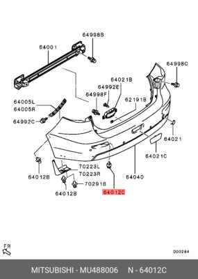 Genuine OE Clip Plastic MU488006 For Mitsubishi MU48-8006 | eBay