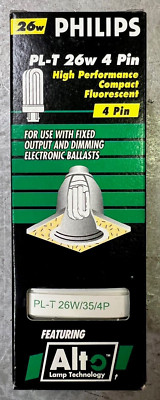 REPLACEMENT BULB FOR PHILIPS PL-T26W/35/4P (4-PIN), PLT-26W, GX24q-3 | eBay