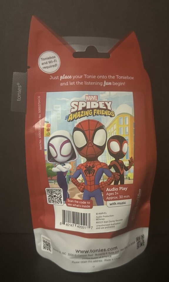 SPIDER-MAN Spidey and his Amazing Friends - TONIES Audio Character ...
