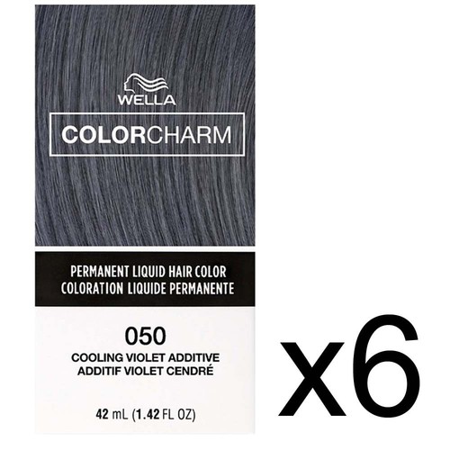 SALON WELLA COLOR CHARM ADDITIVE TONER DYE LIQUID 050 COOLING VIOLET ...
