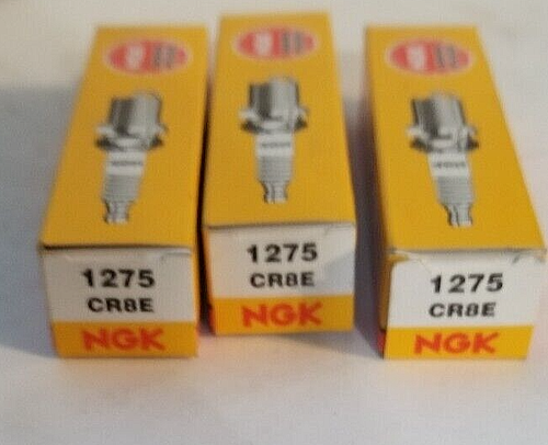 LOT of Three NGK CR8E 1275 Spark Plugs | eBay