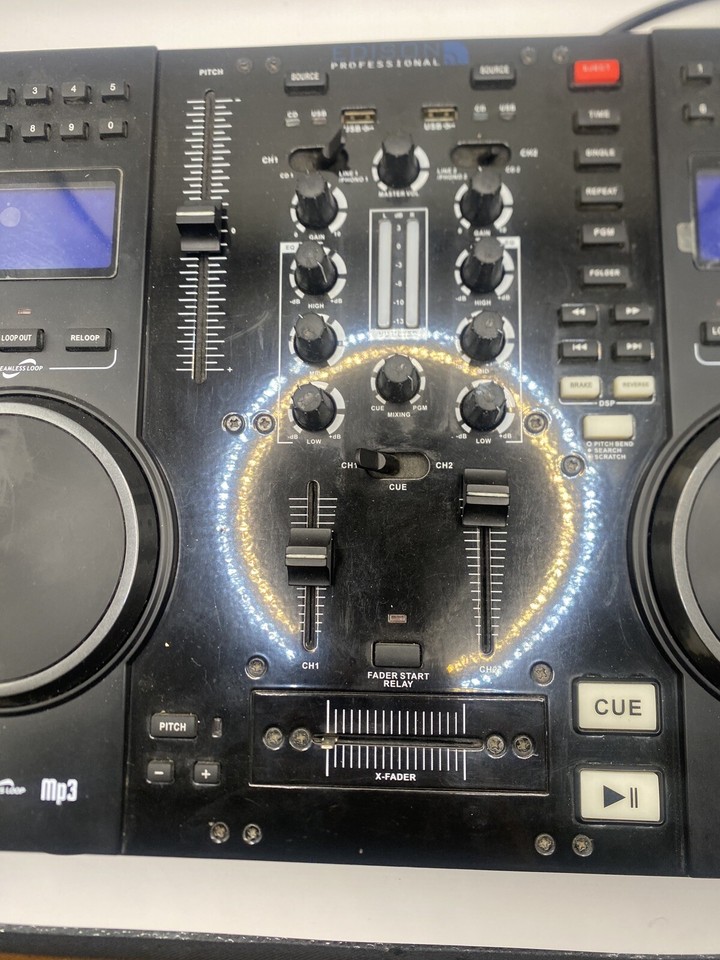 Edison Scratch 2500 MKIV Professional Dual CD USB MP3 DJ Audio Mixer | eBay