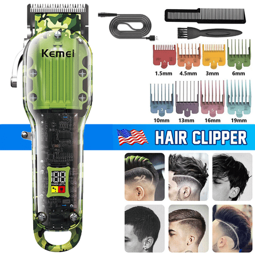 Kemei KM-1926 Pro 0mm Hair Clippers Trimmer Kit Cutting Machine Salon Barber KS | eBay