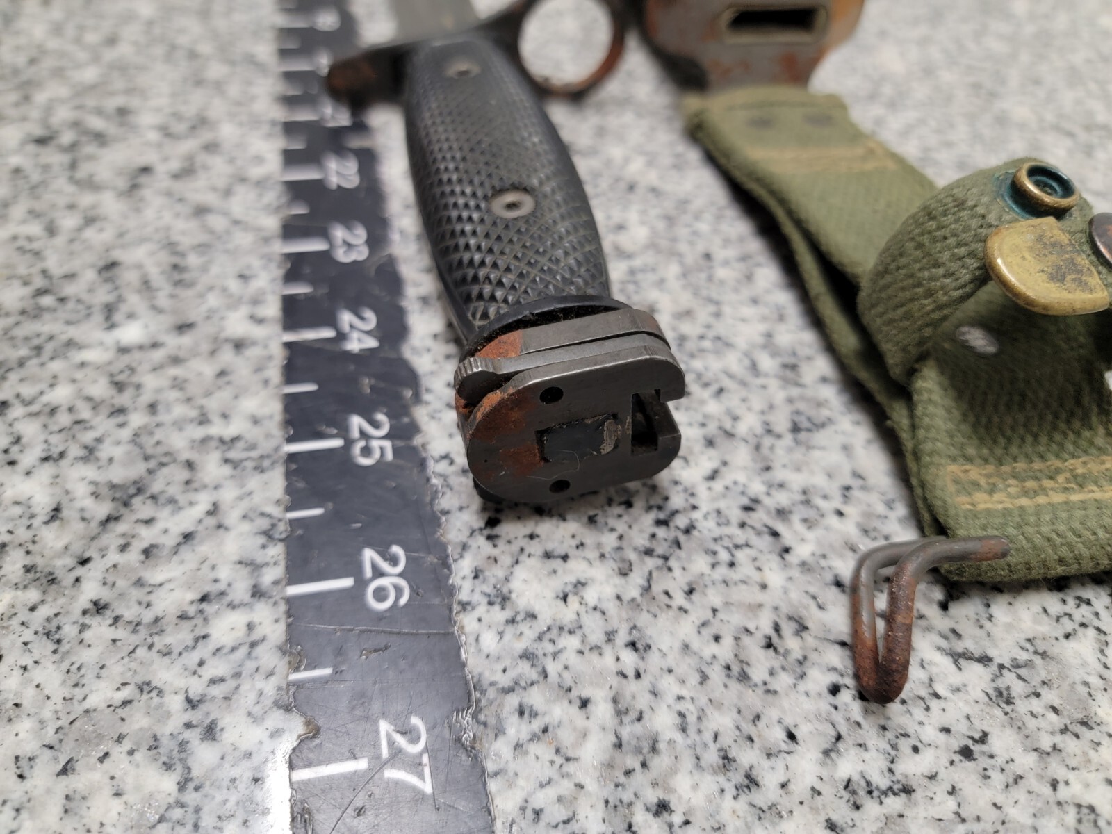 US M7 Military Fixed Blade Knife Bayonet w USM8A1 Scabbard | eBay