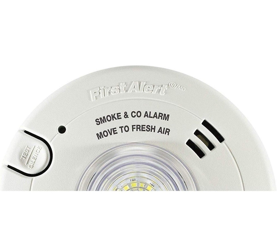 First Alert BRK 7030BSL Hardwired Smoke and Carbon Monoxide Alarm Led ...