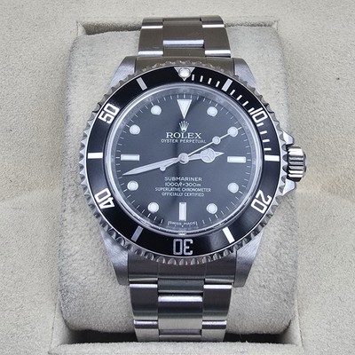 PAPERS 2009 Rolex Submariner No Date 14060M 4 Line REHAUT Black Dial ...