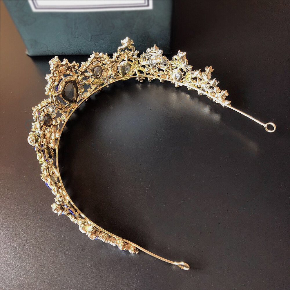 6cm Tall Drip Crystal Tiara Crown Wedding Bridal Queen Princess Prom 5 ...