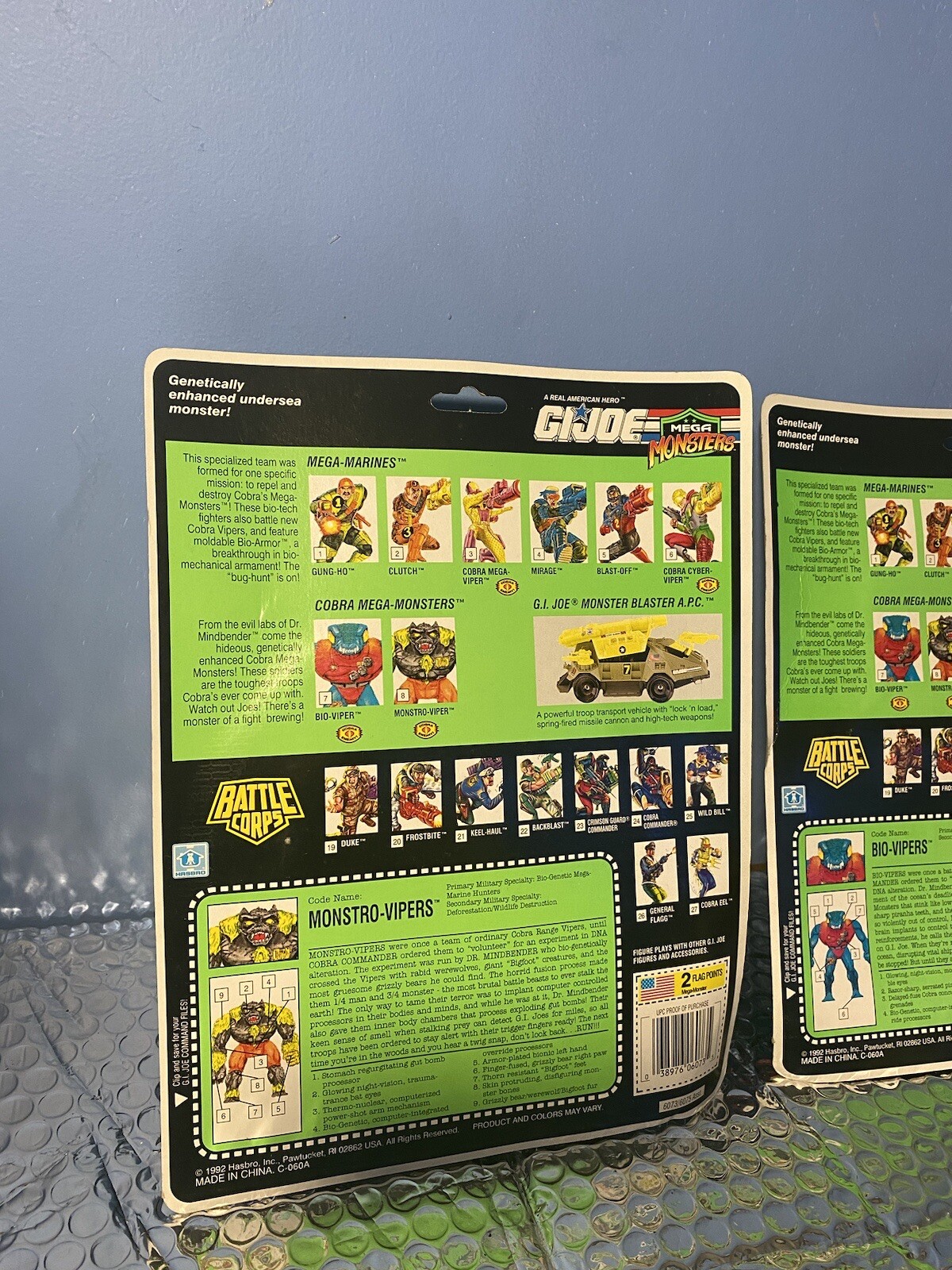 Gi Joe ARAH Cobra Mega Monsters Monstro Viper 3.75" Figure Hasbro 6073 ...