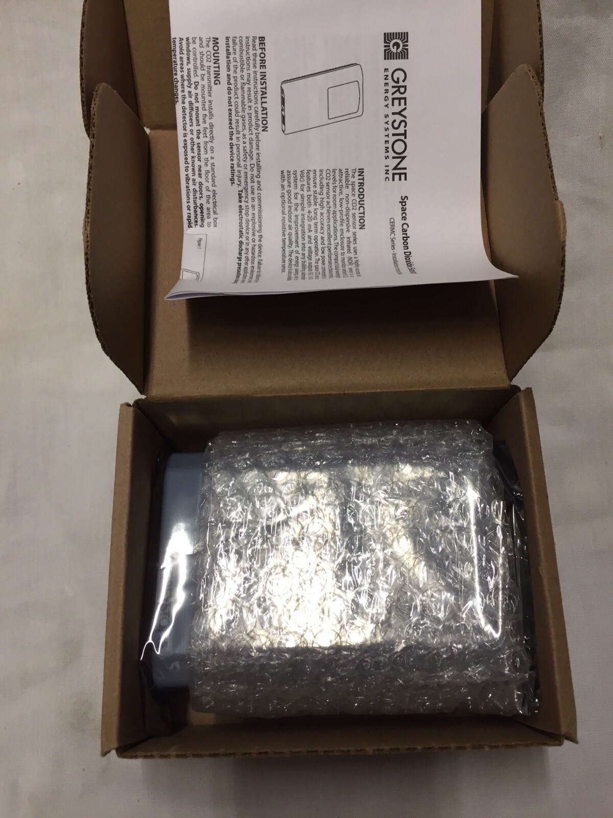 Greystone Energy Systems CERMC Series – Room Carbon Dioxide Transmitter ...